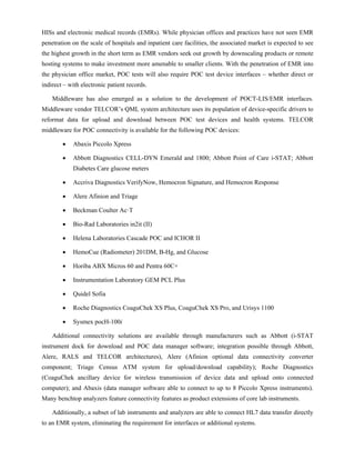 New Developments in Point of Care Diagnostics | PDF