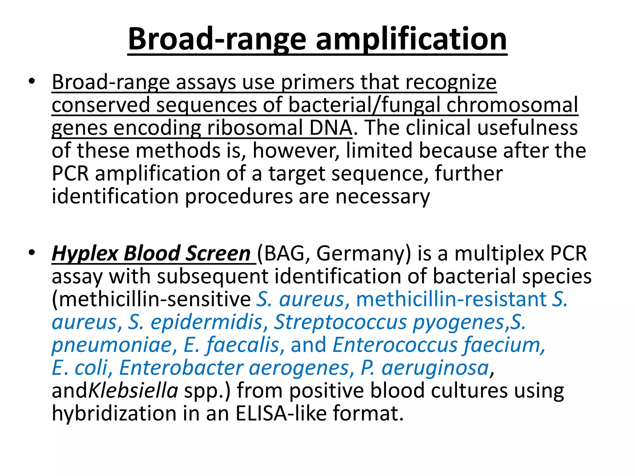 New diagnostic tests for sepsis | PPTX