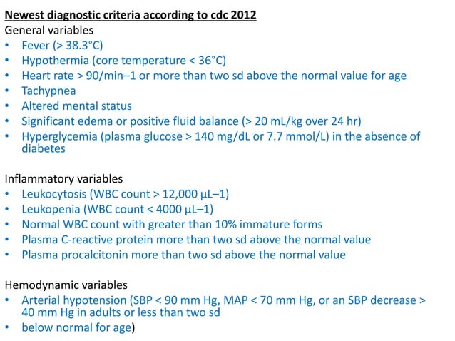 New diagnostic tests for sepsis | PPT
