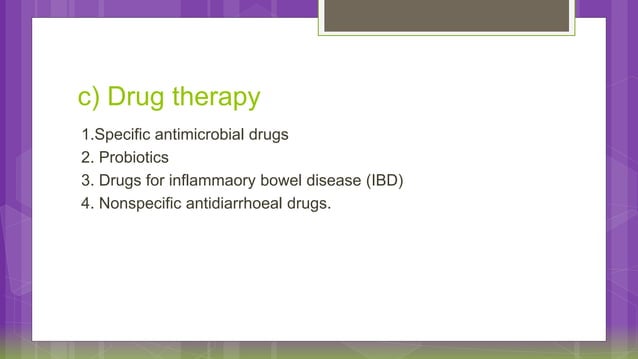 drugs in treatment of DIARRHEA | PPTX | Infectious Diseases | Diseases ...