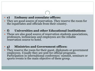 New different modes and sources of room reservation | PPTX