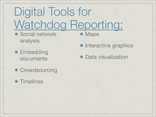 New digital tools for investigative journalism aaja | PPT