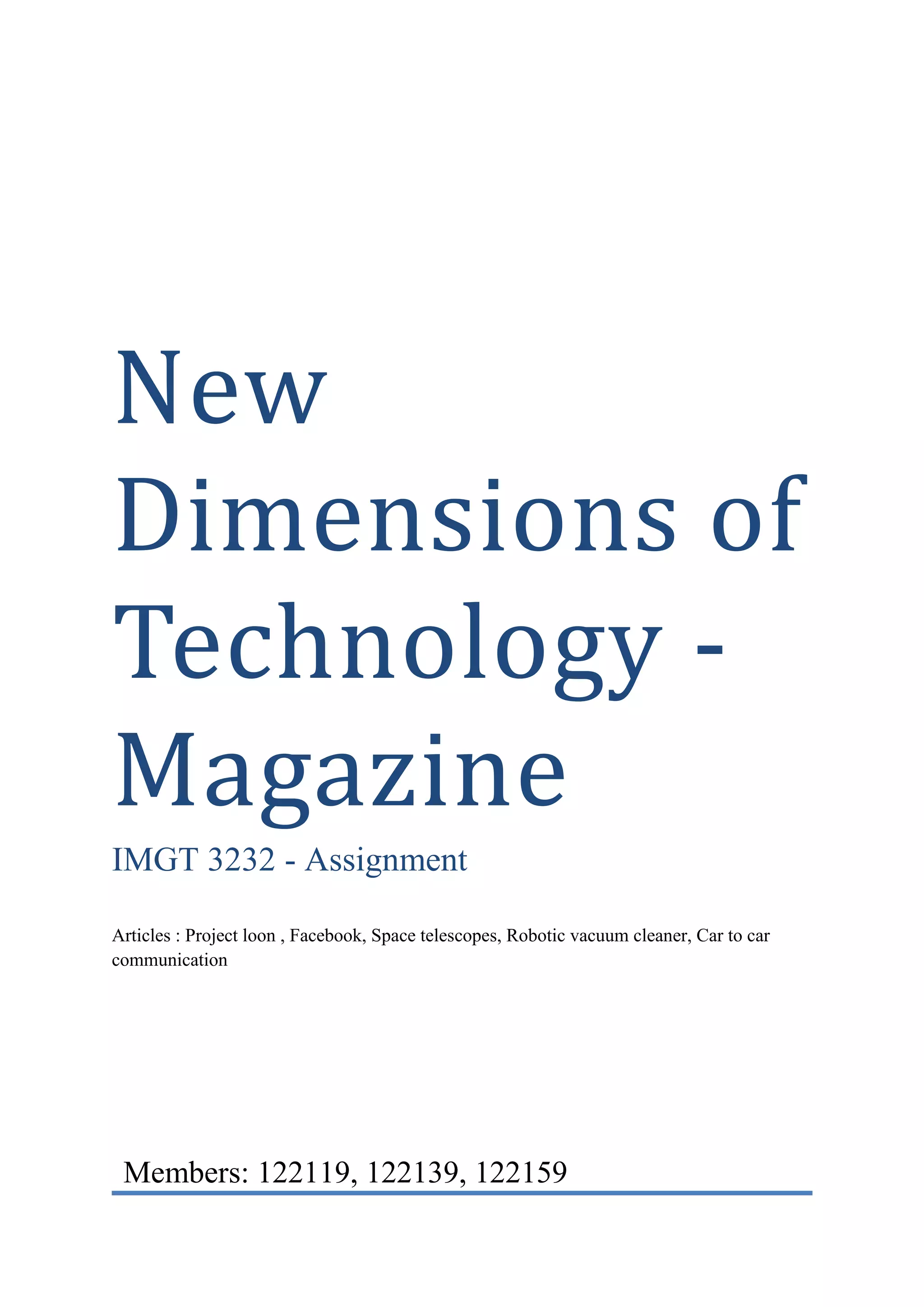 New dimensions of technology | PDF