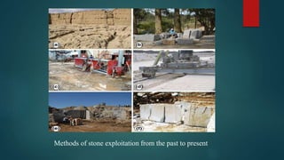 Types,manufacturing and behaviour of Dimension or decorative stone | PPTX
