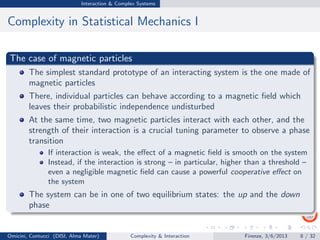 Complexity & Interaction: Blurring Borders between Physical, Computational, and Social Systems ...