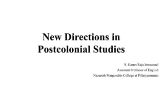 New Directions in Postcolonial Studies.pptx
