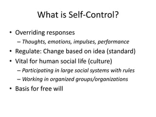 Cengage Learning Webinar, Psychology, New directions in self regulation ...