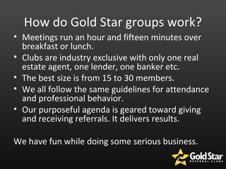Overview of Gold Star Director opportunity | PPT | Business ...