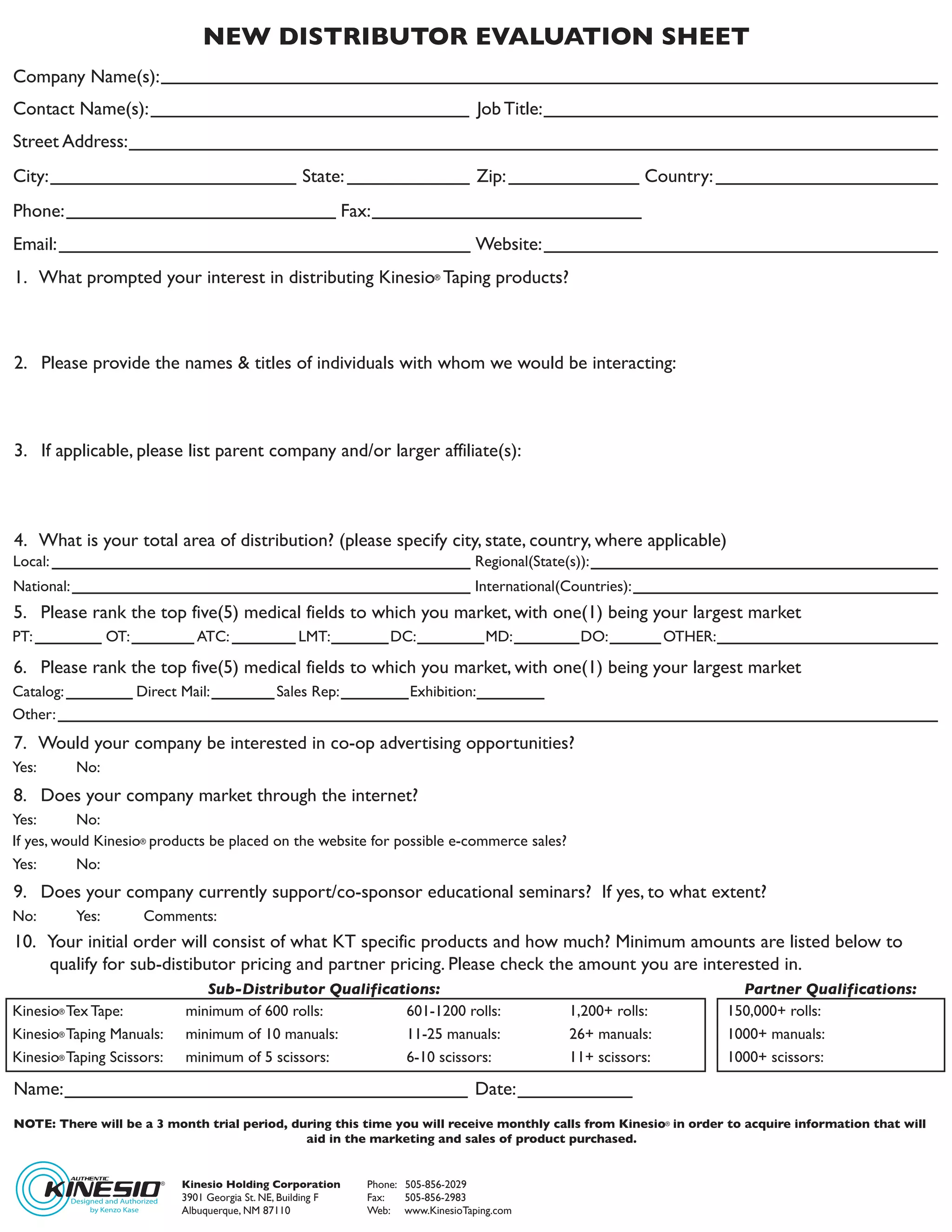 New distribution evaluation form | PDF