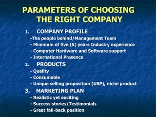 New distributor's orientation ppt | PPT