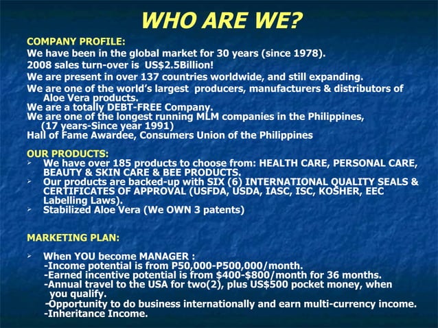 New distributor's orientation ppt | PPT