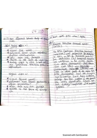 Multimedia short notes | PDF