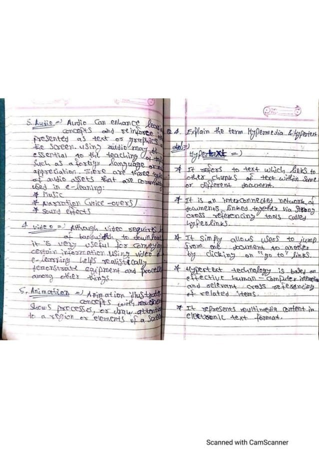 Multimedia short notes | PDF