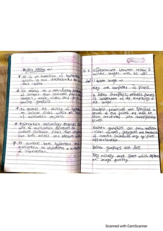 Multimedia short notes | PDF