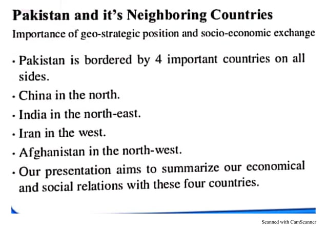 Pak and Iran China Afghanistan India relation | PDF