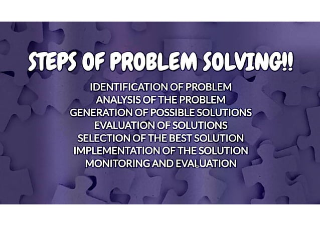 Problem Solving Introduction And Types Of It Ppt