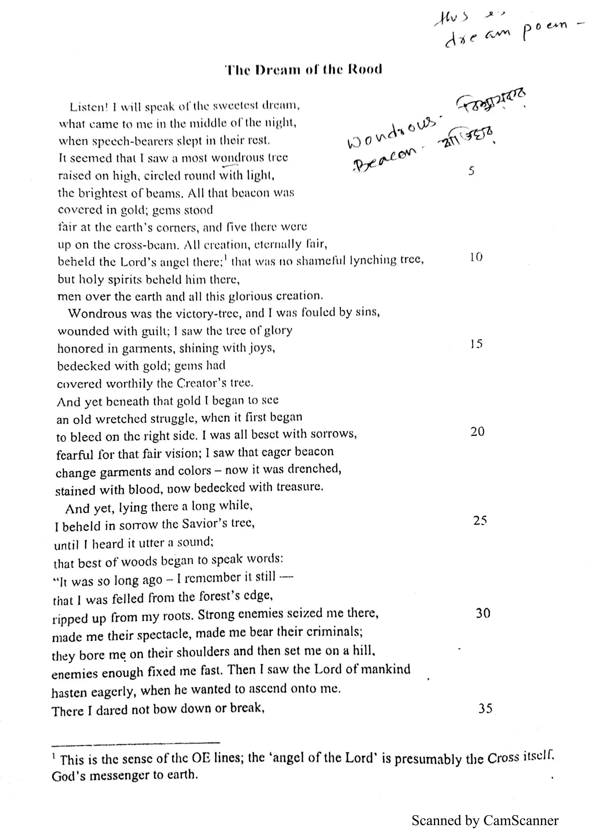 THE DREAM OF THE ROOD | PDF