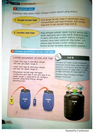 NOTA BUKU TEKS RBT TINGKATAN 1 (FERTIGASI) | PDF