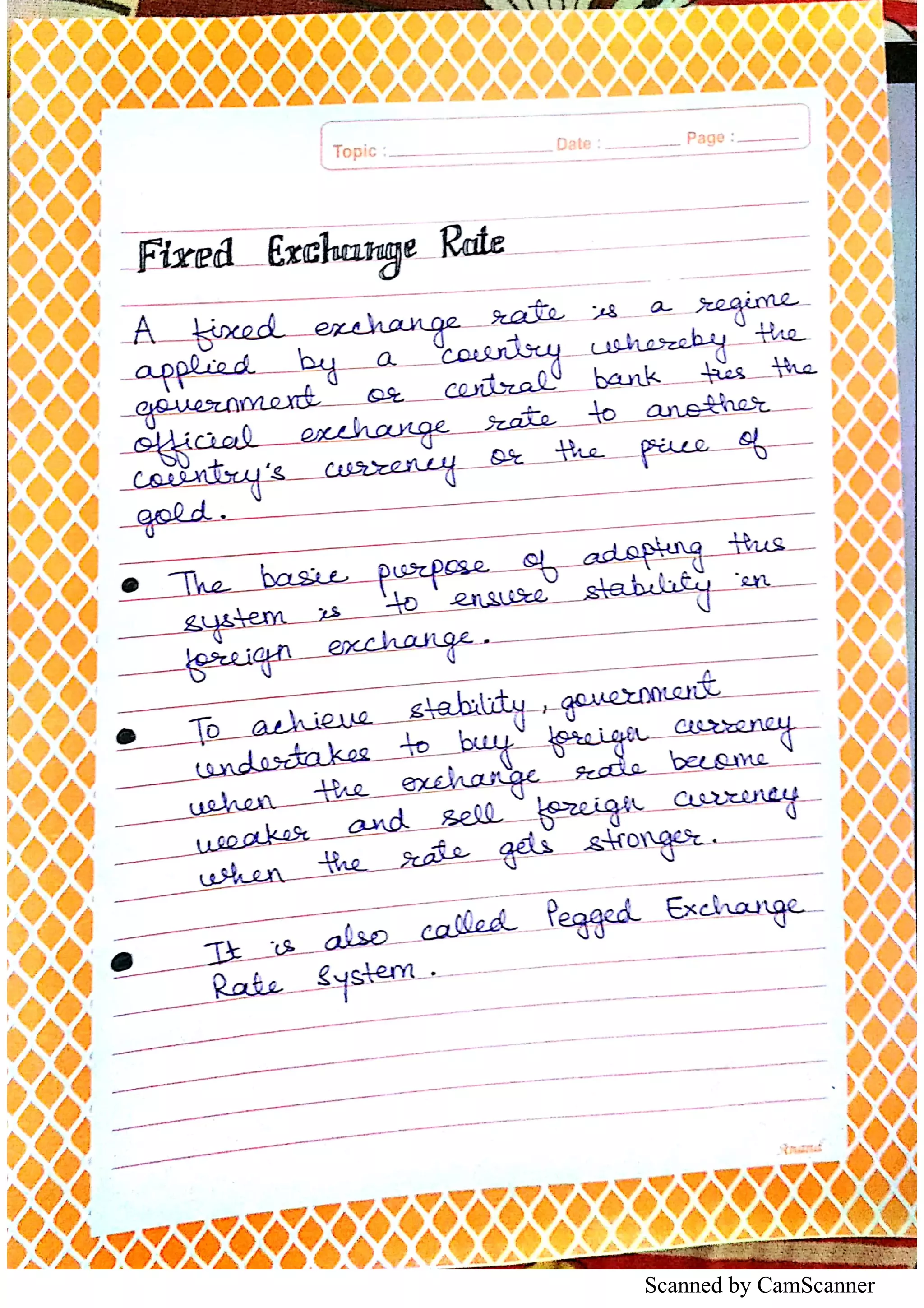 foreign exchange rate project class 12 | PDF