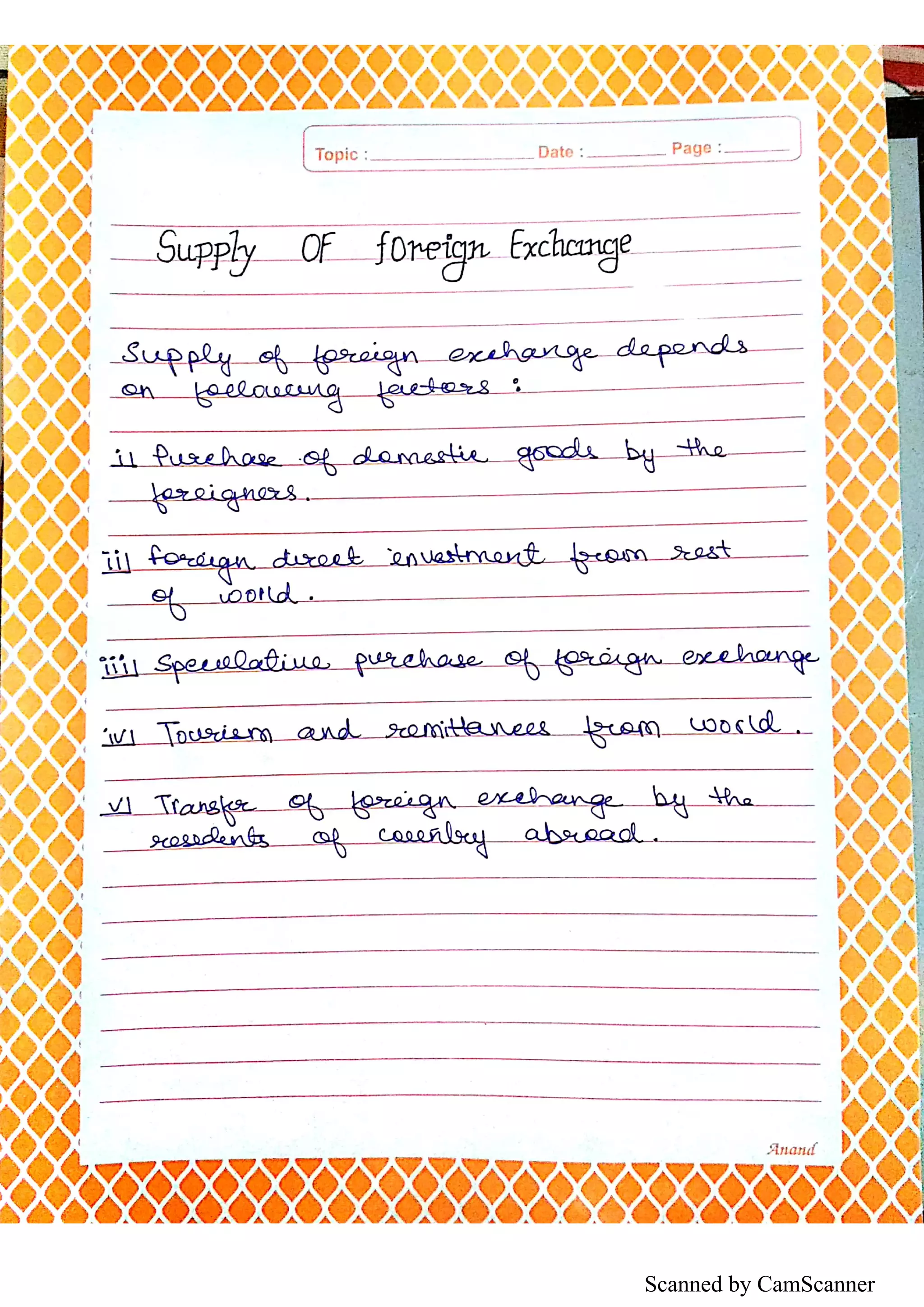 foreign exchange rate project class 12 | PDF