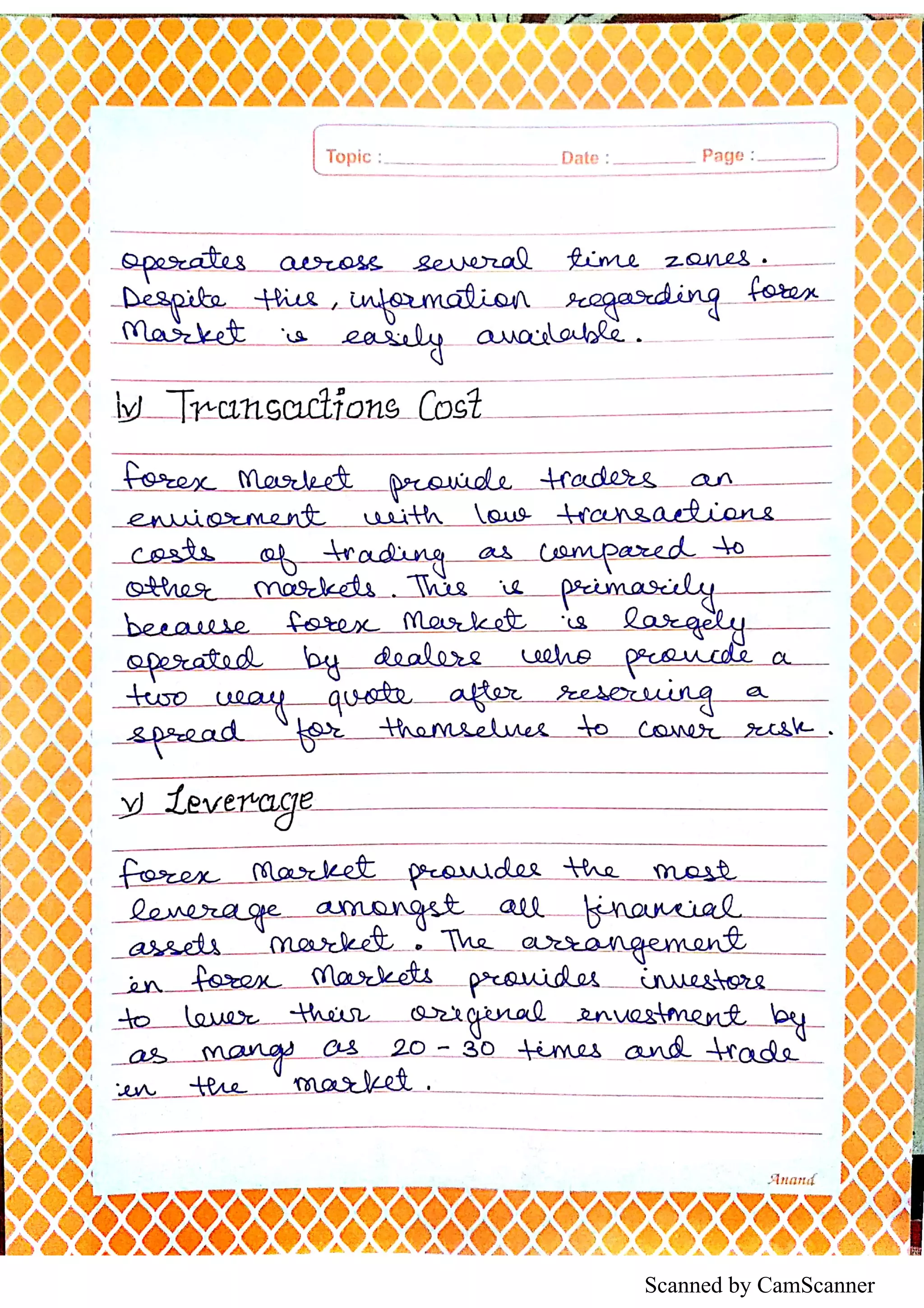 foreign exchange rate project class 12 | PDF