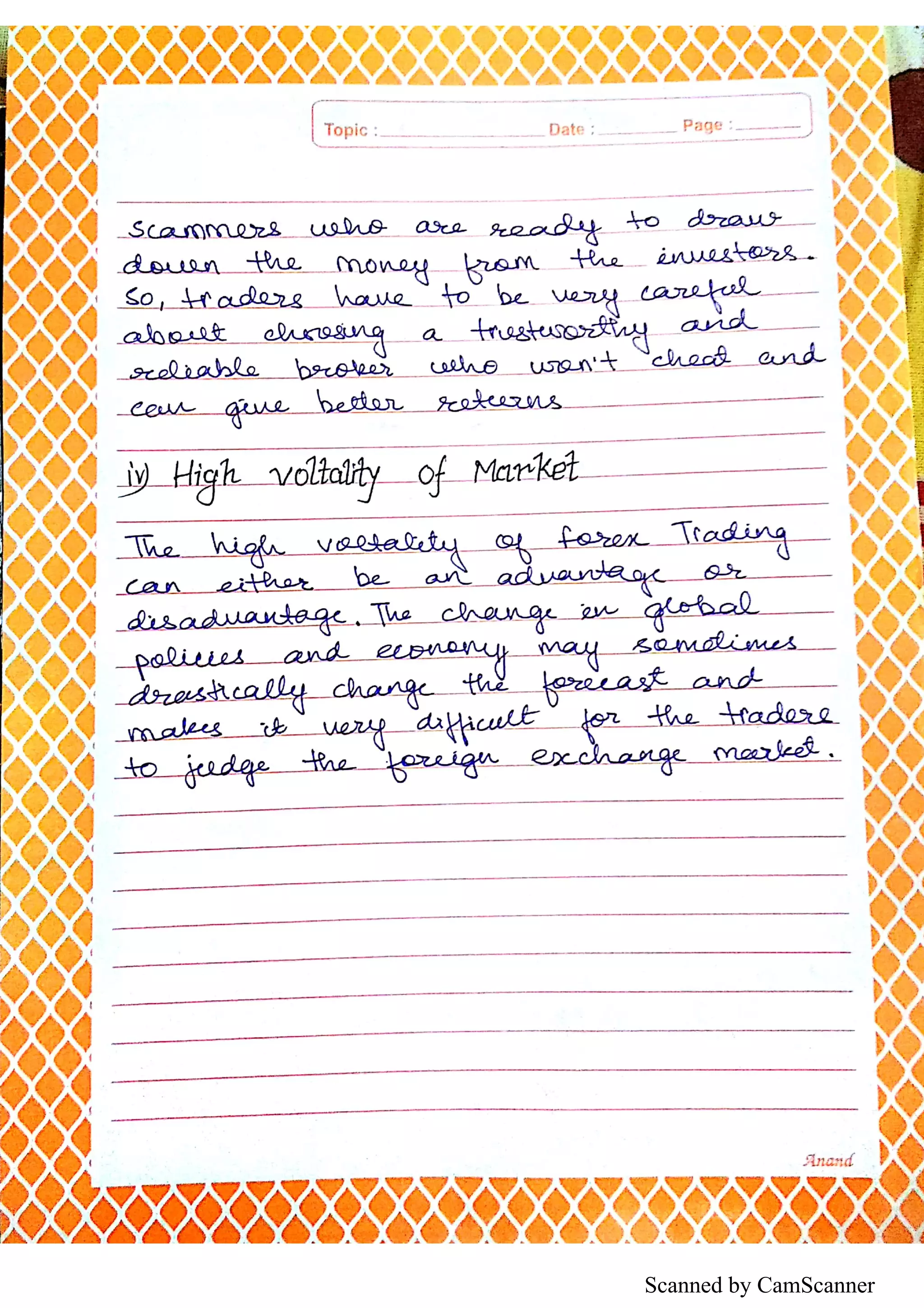 foreign exchange rate project class 12 | PDF