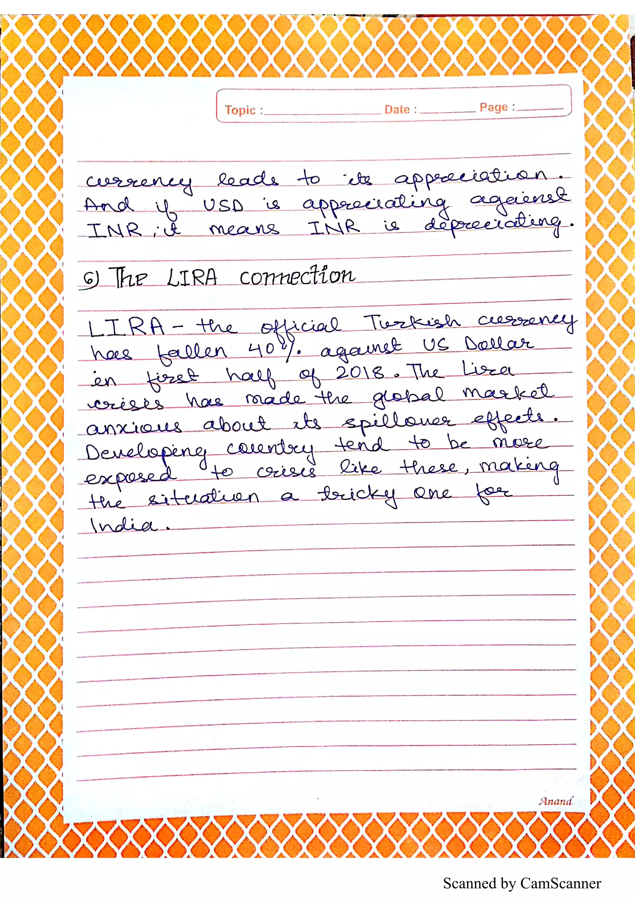 foreign exchange rate project class 12 | PDF