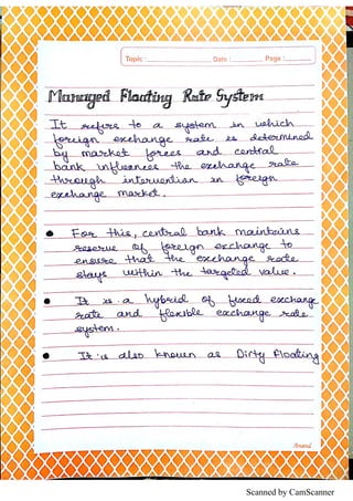 foreign exchange rate project class 12 | PDF