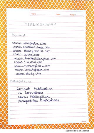 foreign exchange rate project class 12 | PDF