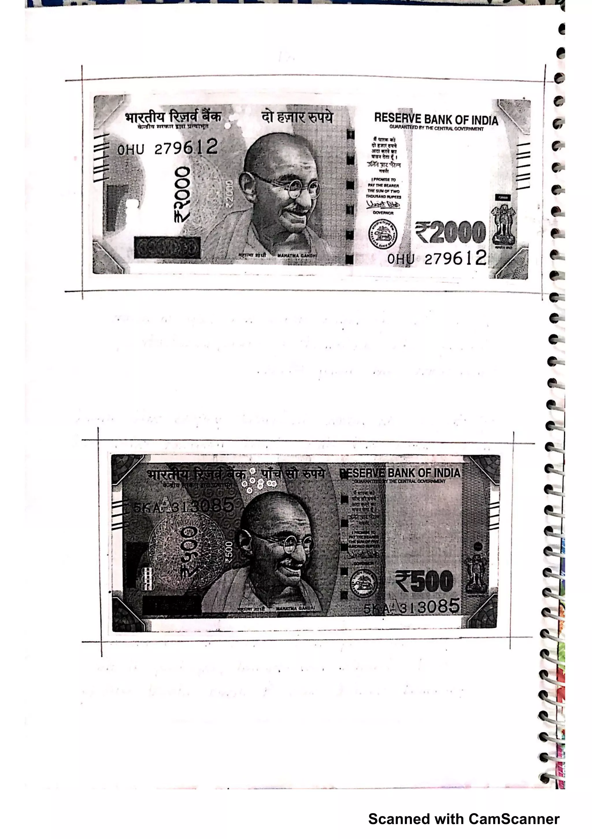 Class 12 economics project Demonetisation | PDF