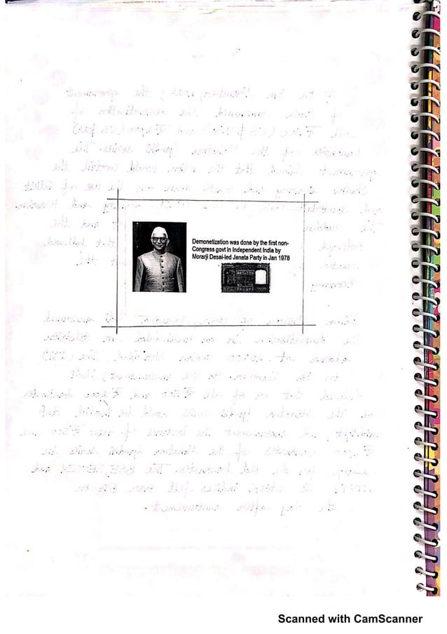 Class 12 economics project Demonetisation | PDF