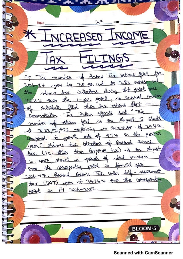 Class 12 economics project Demonetisation | PDF