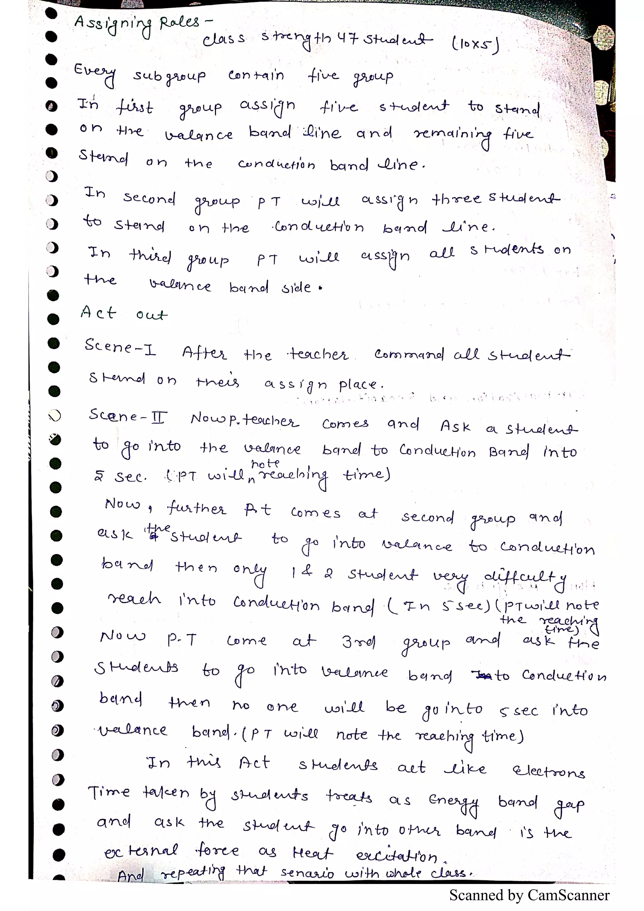 Role play lesson plan physics | PDF