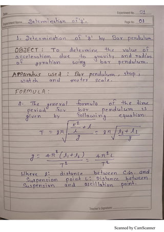 physics practical copy | PDF
