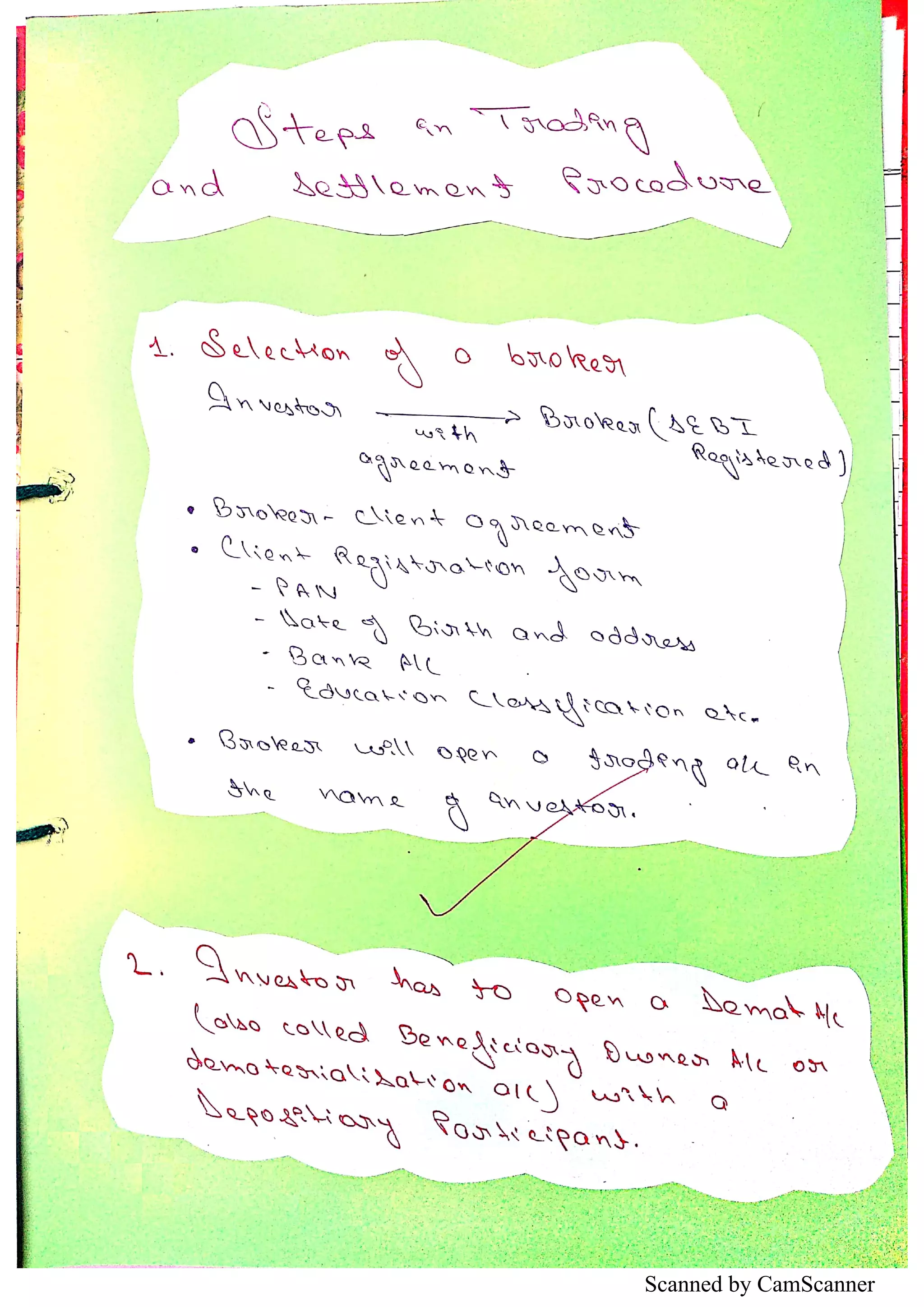 Business studies(Stock Exchange) class 12 | PDF