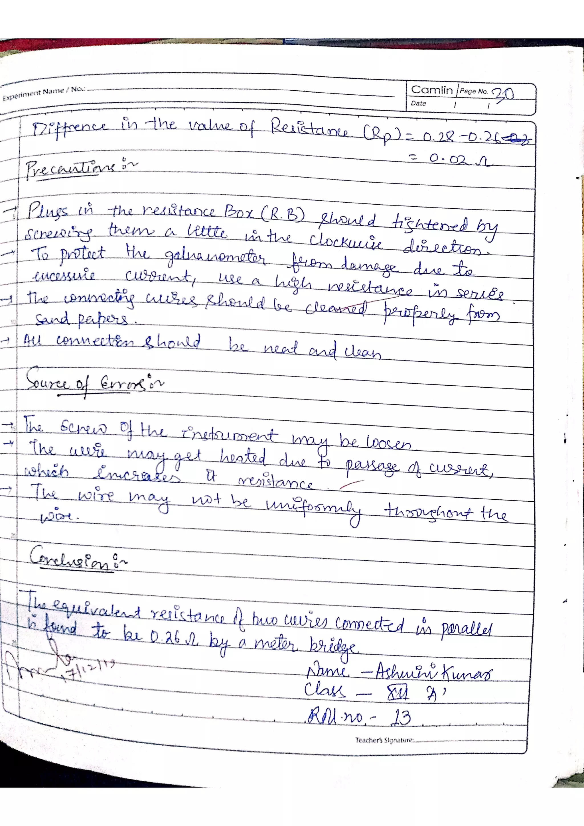 Class 12 physics practicals (Experiments) 2019-20 | PDF