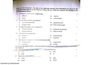PSA Class XI Sample Paper | PDF