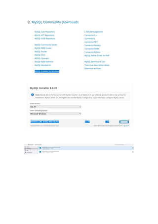 MYSQL INSTALLATION procedure ,step by stepporcedure | PDF