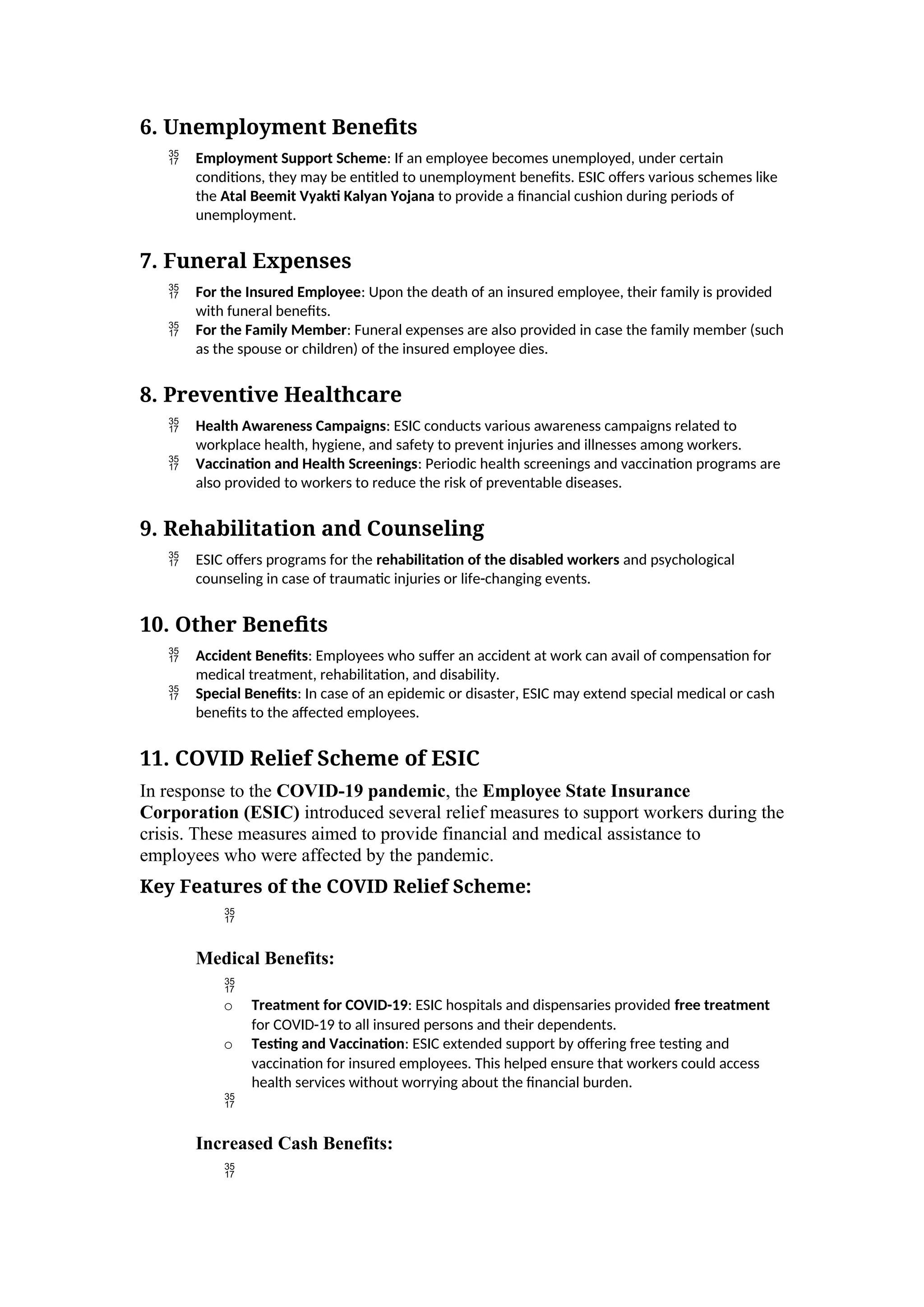 Benefits given by ESIC, Moto : IP is VIP | DOC