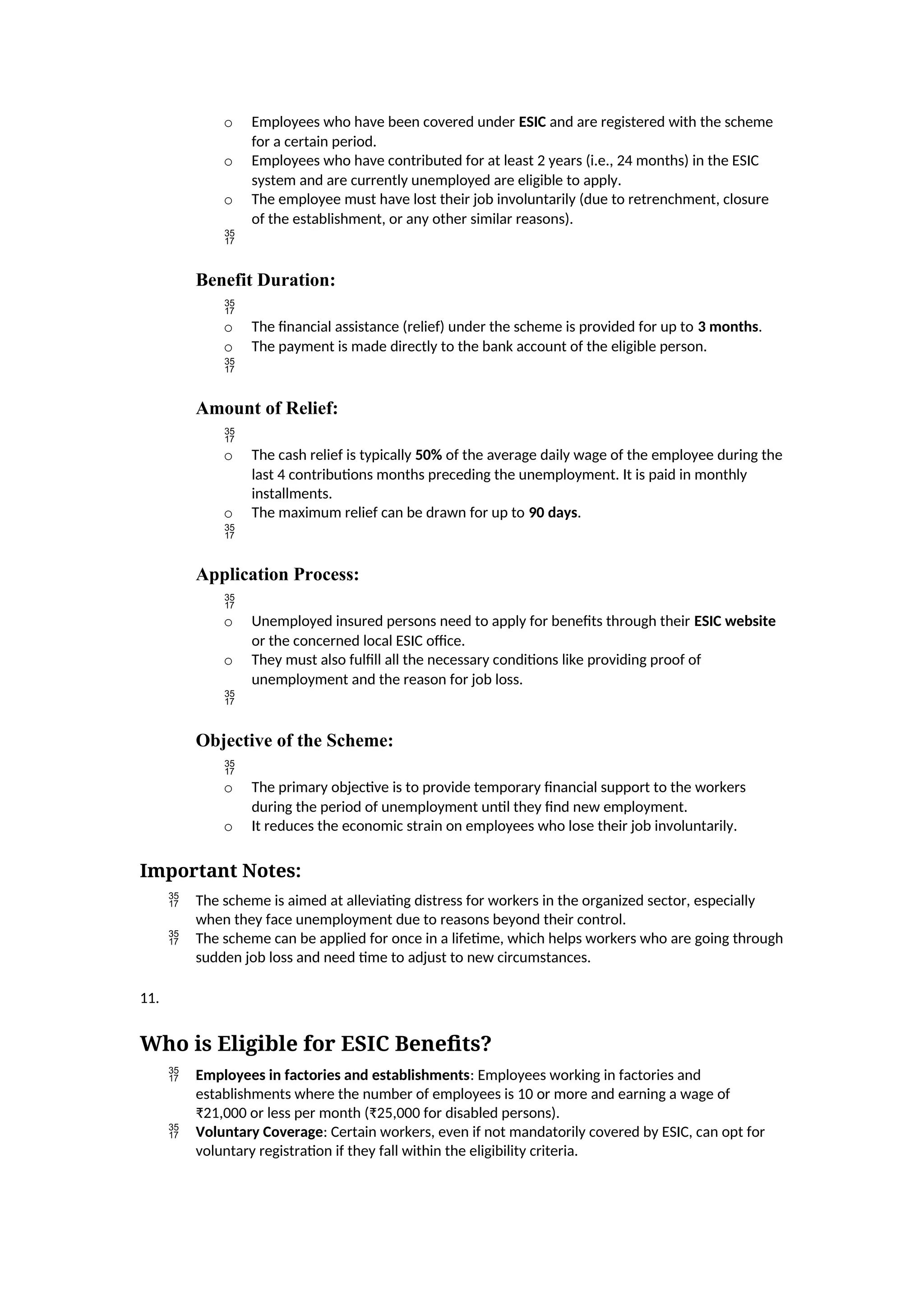 Benefits given by ESIC, Moto : IP is VIP | DOC