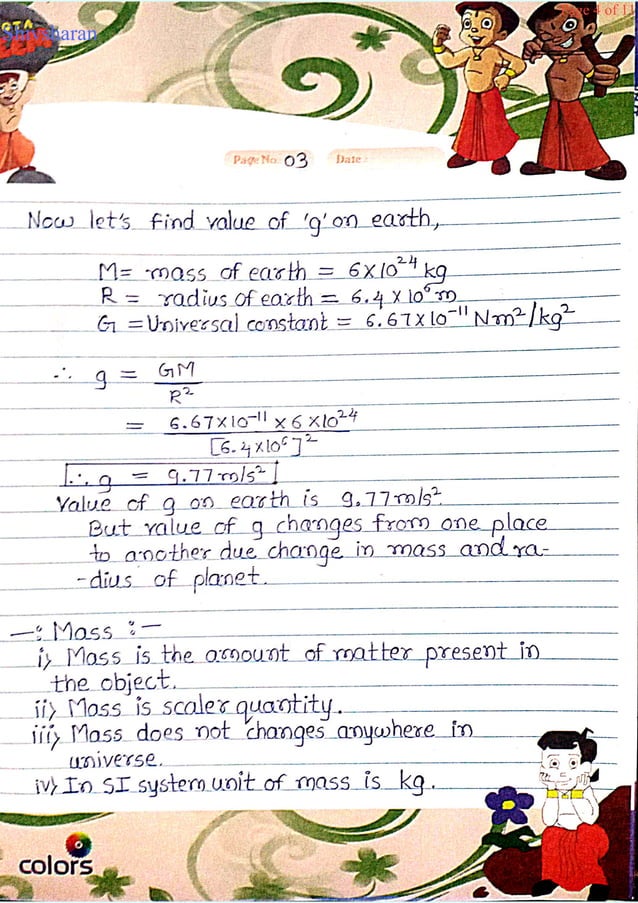S1 project for class 10th ssc (to take masses of your classmates and to ...