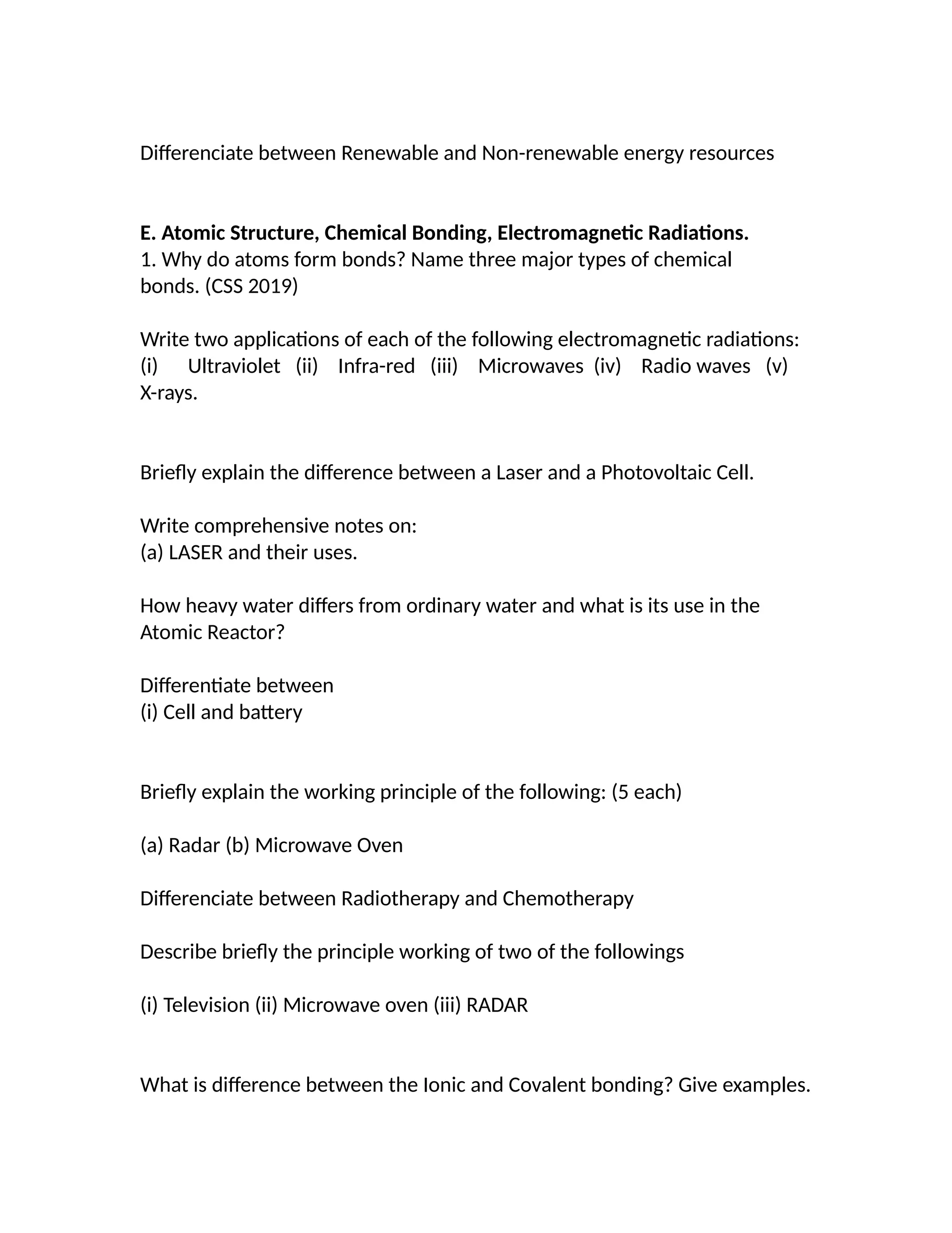 CSS General Science Past Paper Analysis (Topic-Wise) 2010-2024 .docx