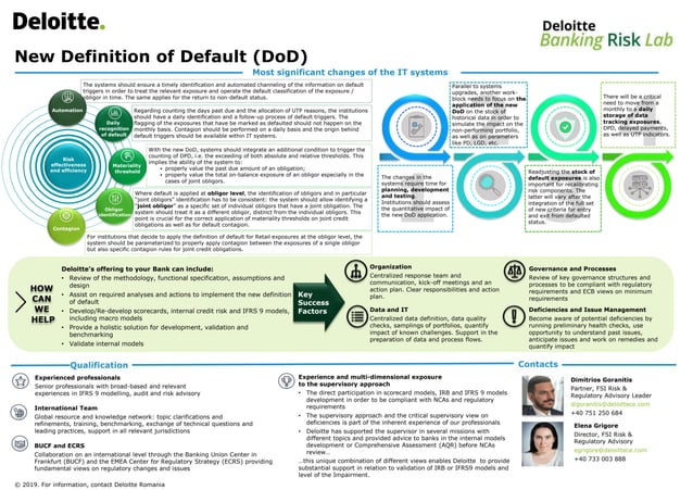 New Definition of Default (DoD) | PPTX | Business Accounting & Finance ...