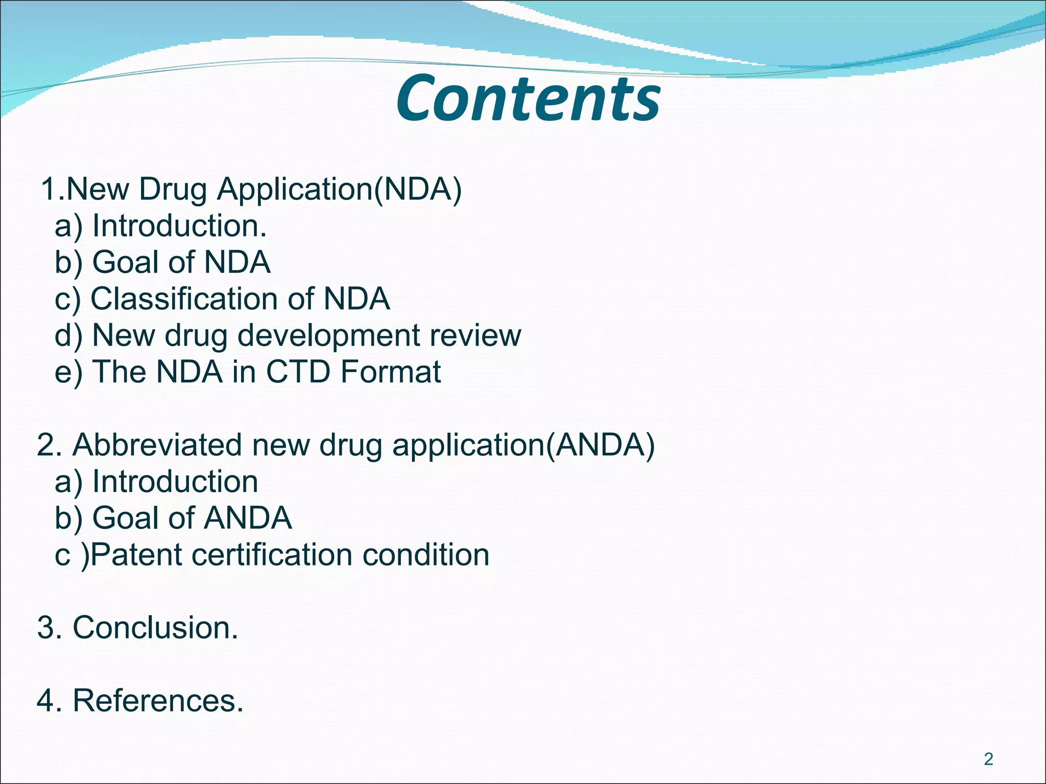 New Drug Application(Nda) Vs Abbreviated New Drug Application (Anda) | PPT