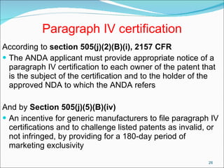 New Drug Application(Nda) Vs Abbreviated New Drug Application (Anda) | PPT