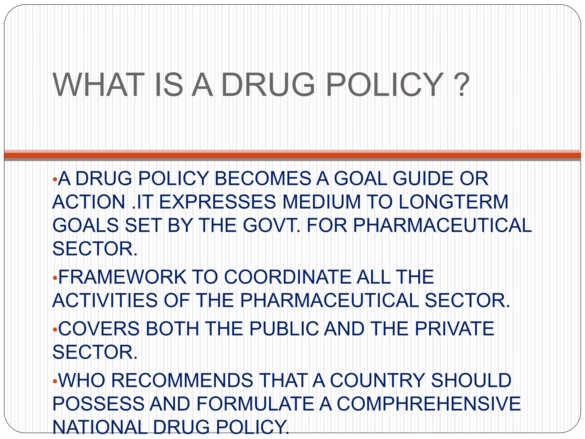 New drug policy 1994 | PPTX