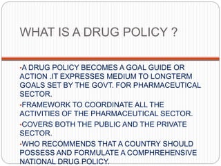 New drug policy 1994 | PPTX