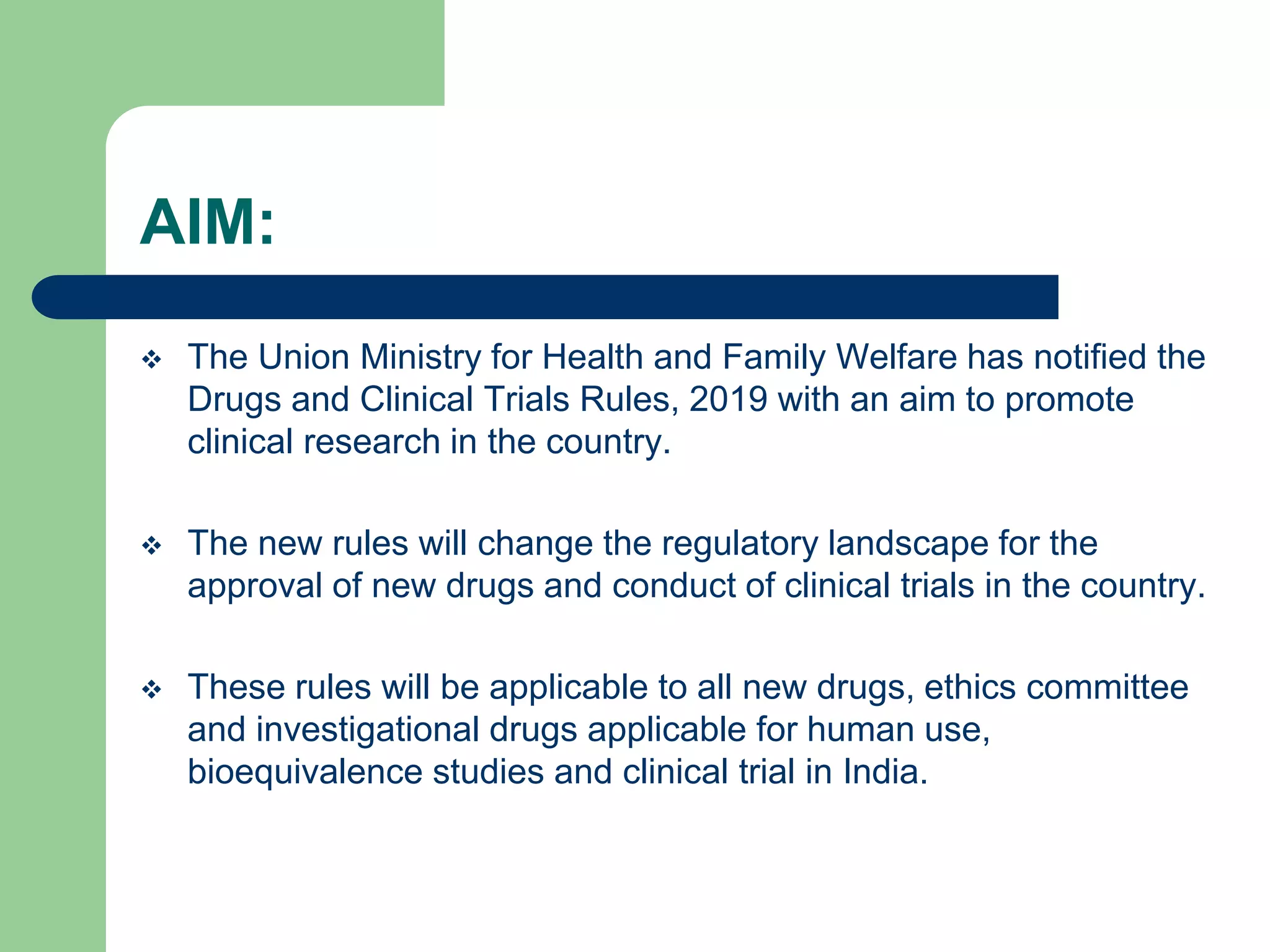 New drugs and clinical trials rules, 2019_ Dilip Kawane | PPT