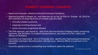 New Drugs For Multiple Sclerosis approved by The US FDA in 10 Years. | PPTX