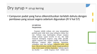 New dry syrup | PPTX